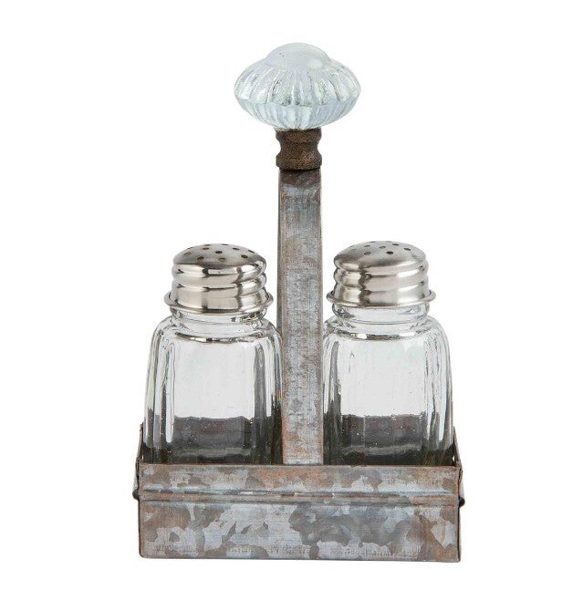 Door Knob Salt & Pepper Caddy Set - Mud Pie | Lola and Jack