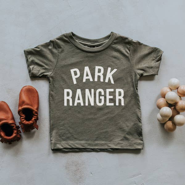 Tee - Park Ranger Kids Olive Green | Lola and Jack